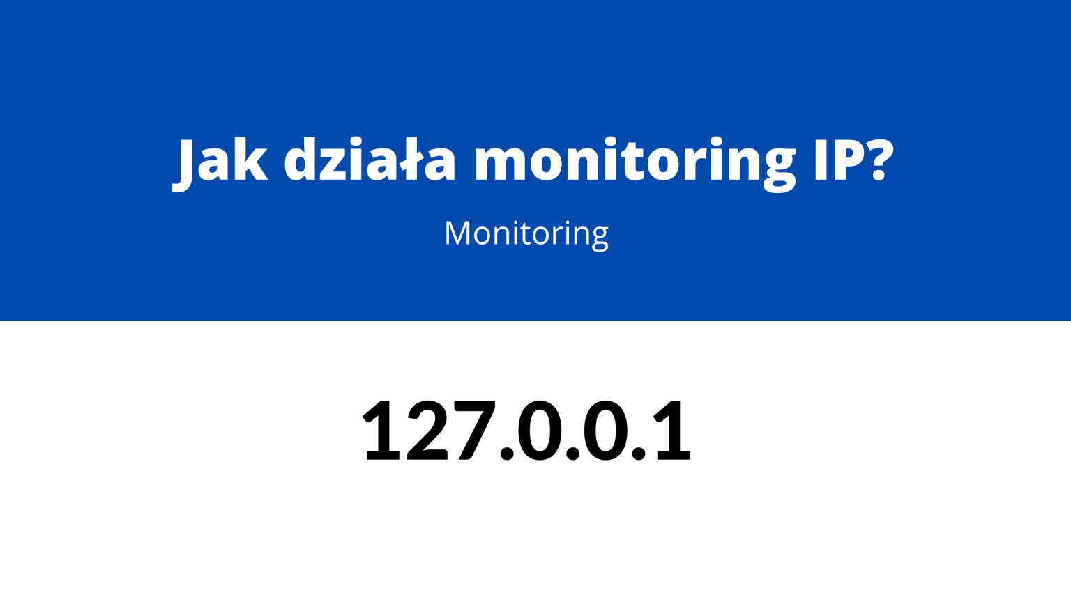 Jak działa monitoring IP? - IDG